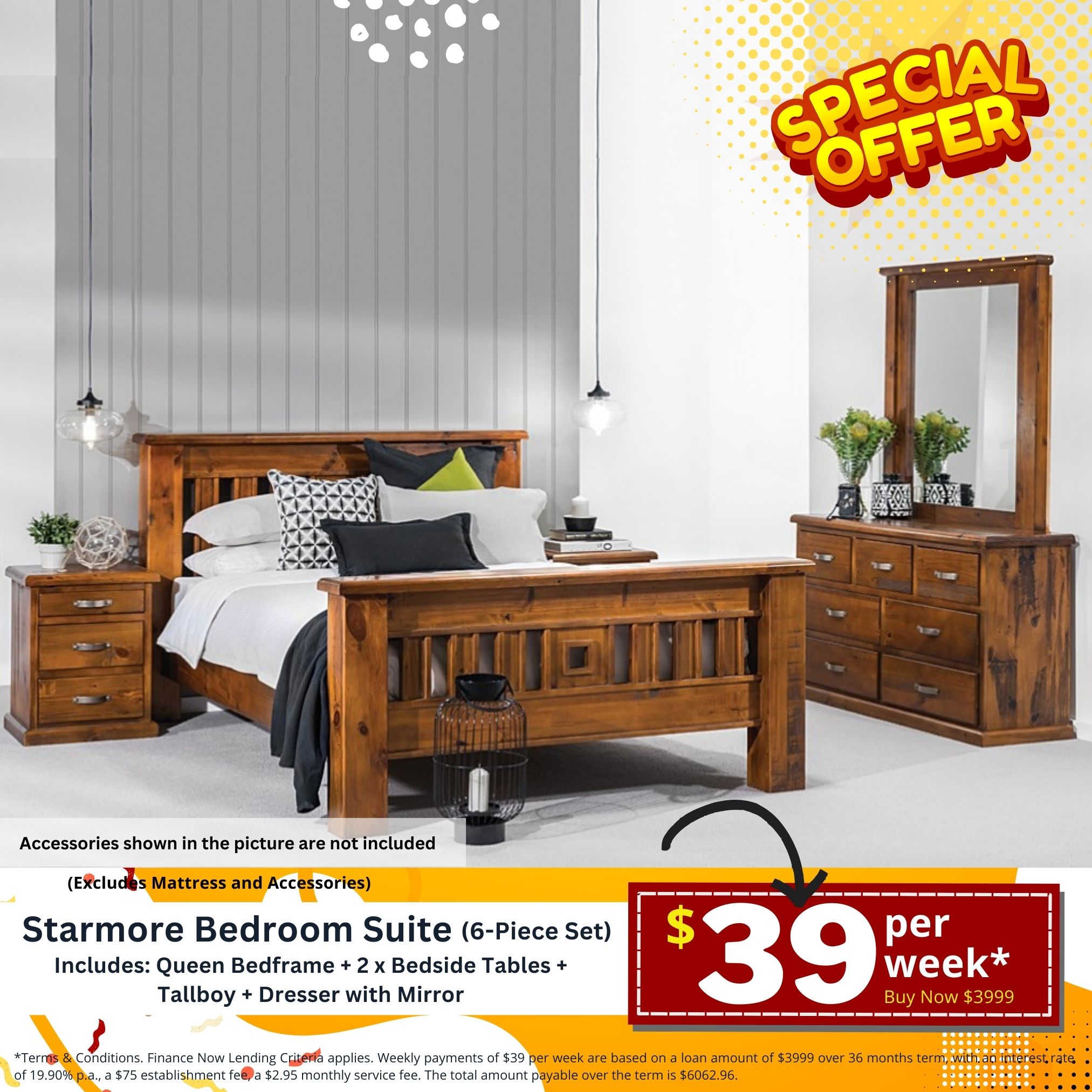 Starmore Bedroom Suite Package Deal | Kwickshop